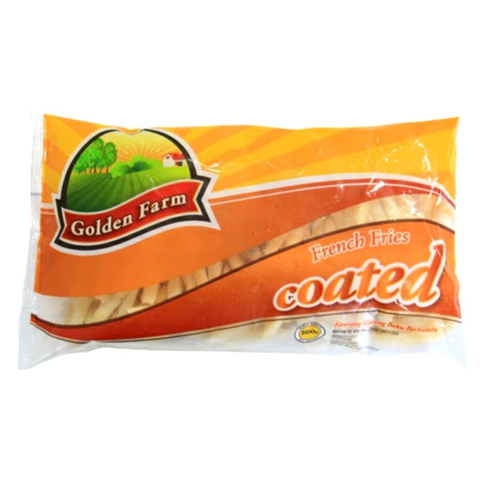 Jual GOLDEN FARM FRENCH FRIES COATED (pack 500g) | Shopee Indonesia