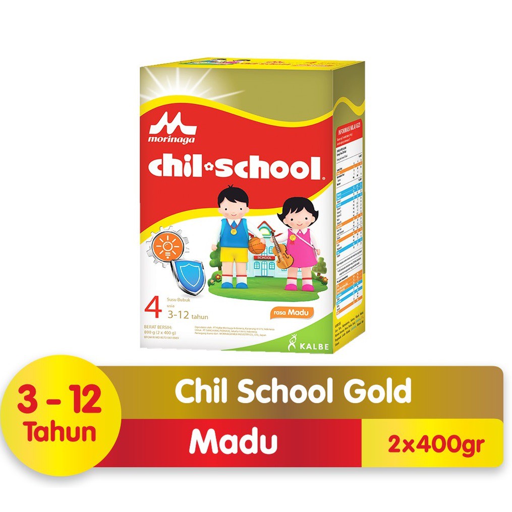 Jual MORINAGA Chil School Gold 4 800 gr Madu Susu Pertumbuhan Anak 3 ...