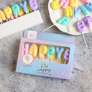 Jual LILIN TULISAN HBD PASTEL / LILIN HBD MACARON / LILIN HURUF HBD ...