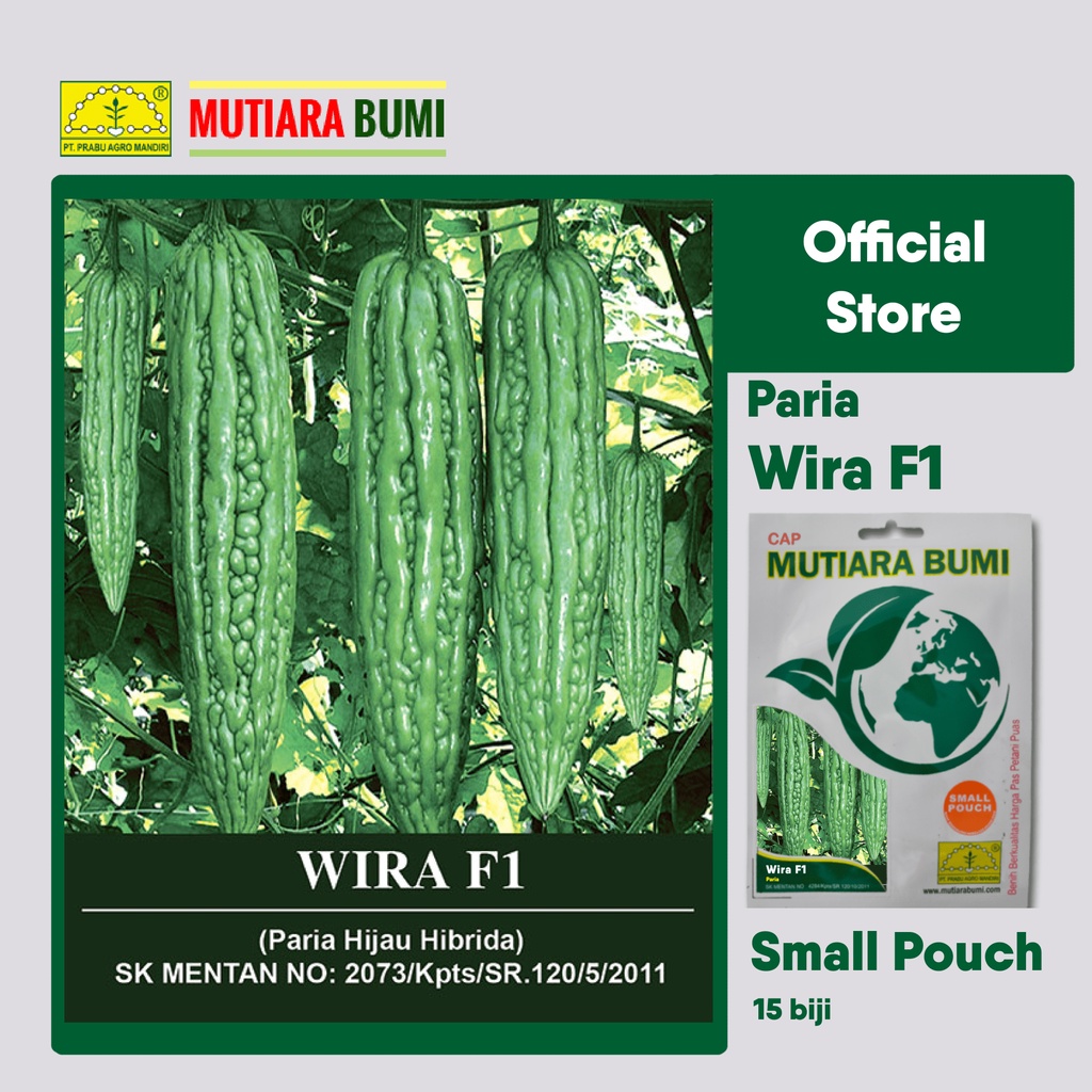 Jual BENIH PARE PARIA HIJAU HIBRIDA WIRA F1 10 GRAM ISI 50-60 BIJI CAP ...