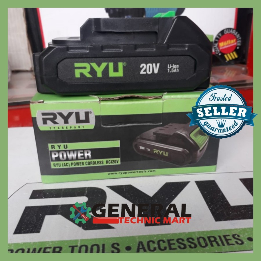 Jual Baterai Bor Cordless RYU 20V ,baterry RYU 20V | Shopee Indonesia