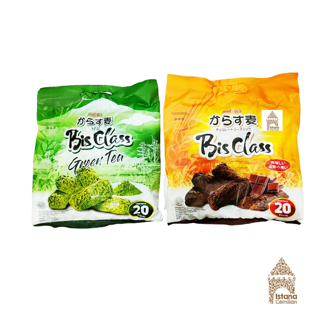 Jual BIS CLASS Oat Sereal Gandum Bar Green Tea / Chocolate (isi 20 pcs ...