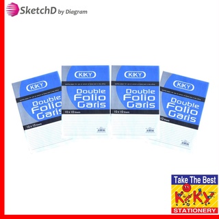 Jual Kertas Double Folio Bergaris F4 tanpa Garis Tepi Kiky 10 lbr ...