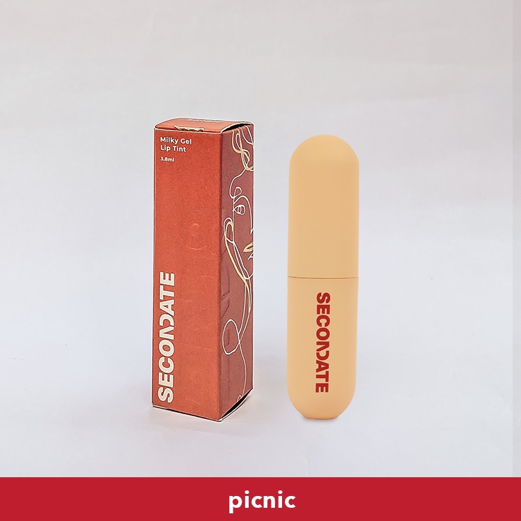 SECONDATE Milky Gel Lip Tint Picnic | Shopee Indonesia