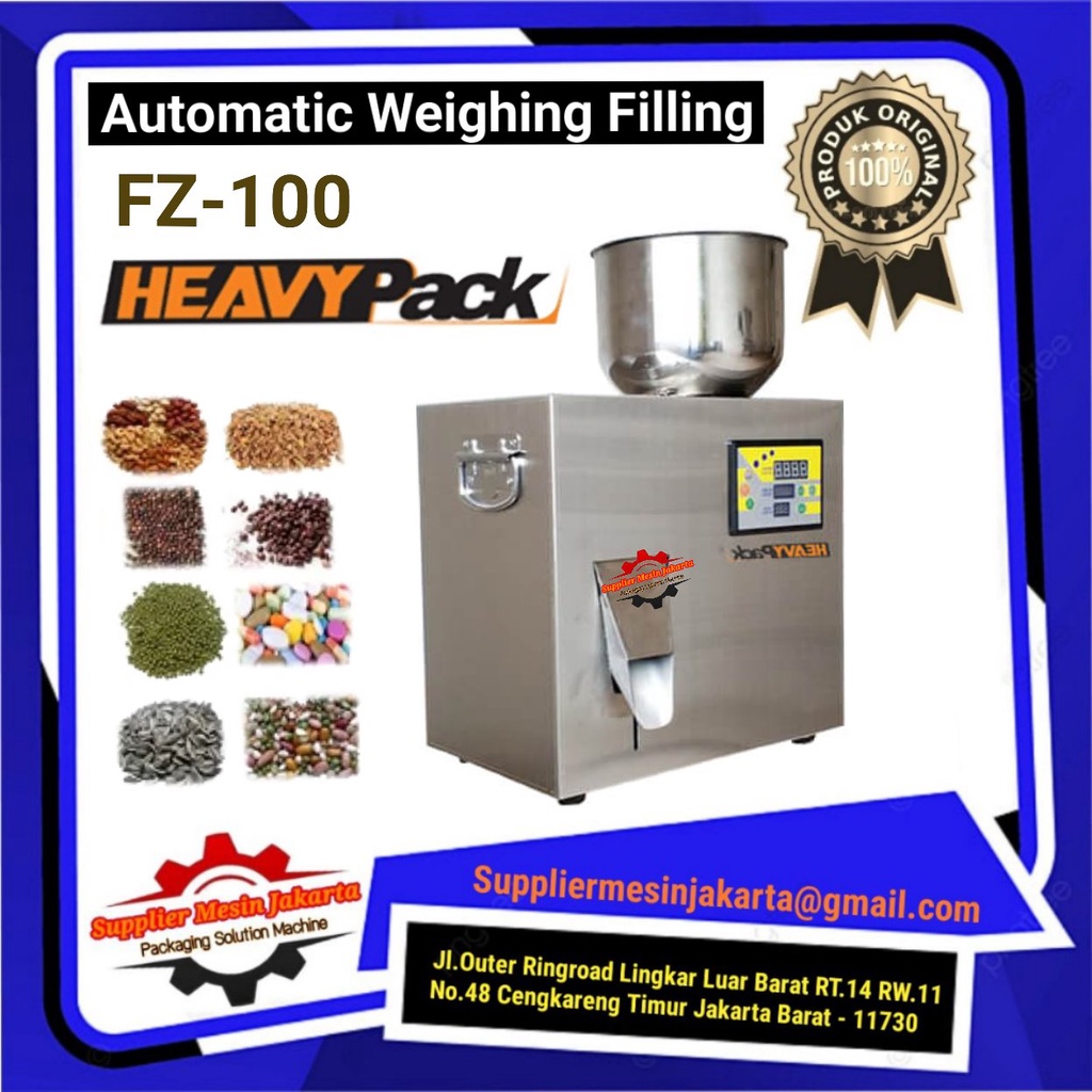 Jual Mesin Filling Powder Terigu / Timbang Weighing Granule FZ-100 ...
