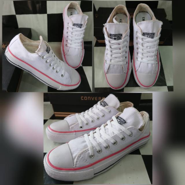 Jual CONVERSE PUTIH CLASSIC ALL STAR CLASSIC PUTIH + BOX SEPATU SEKOLAH ...