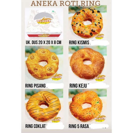 Jual Roti Wonder Ring Besar Aneka Isian (Oleh Oleh Khas Salatiga)Daging ...