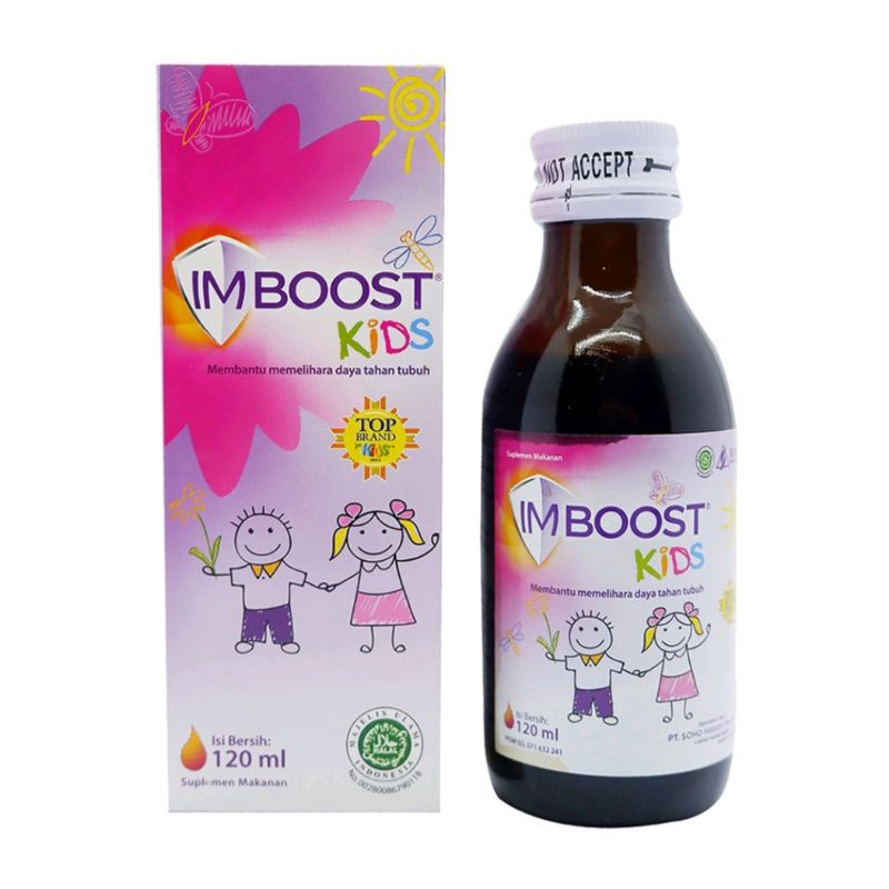 Jual Imboost Kids Syrup 120 ml / Daya Tahan Tubuh / Vitamin Imun Anak ...