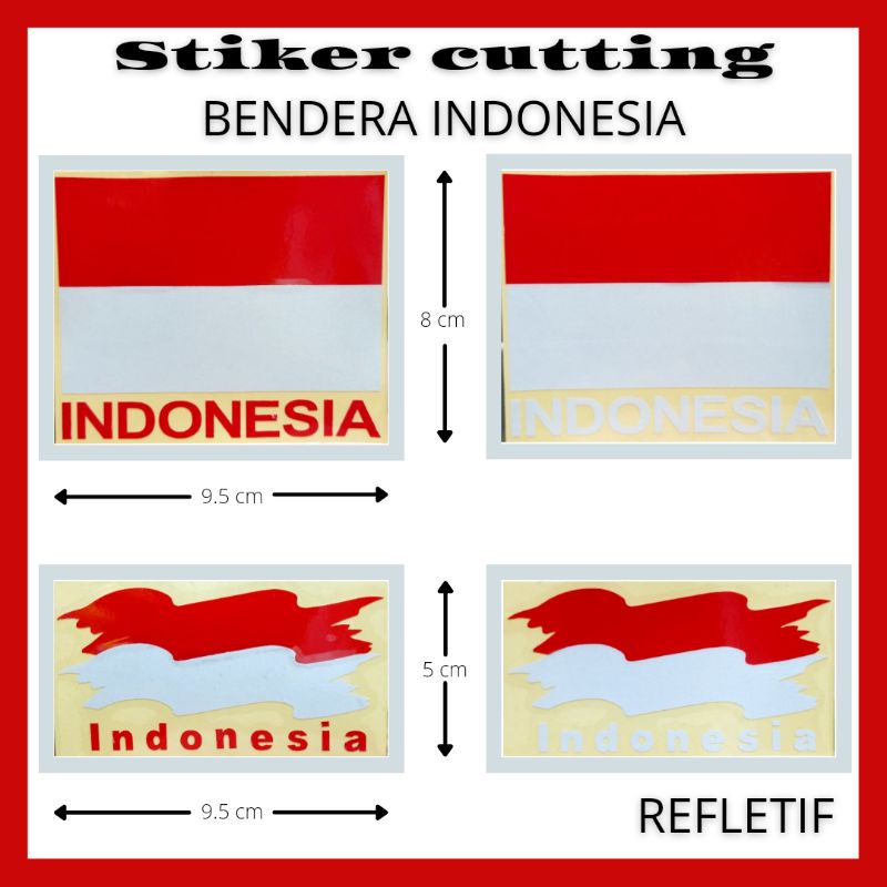 Jual Stiker indonesia cutting sticker nyala setiker motor murah gambar ...