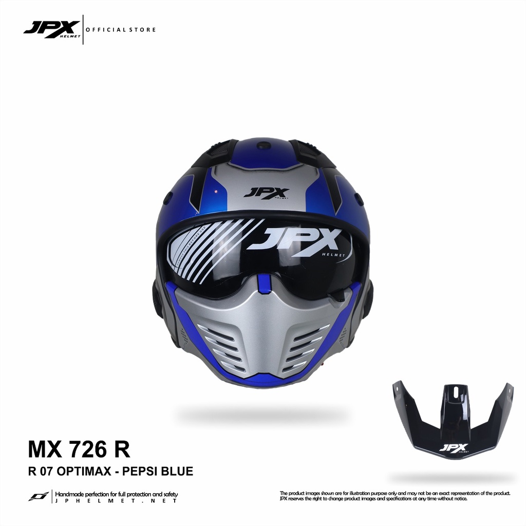 Jual Helm JPX Full Face Mx-726R - R07 Optimax Indonesia|Shopee Indonesia