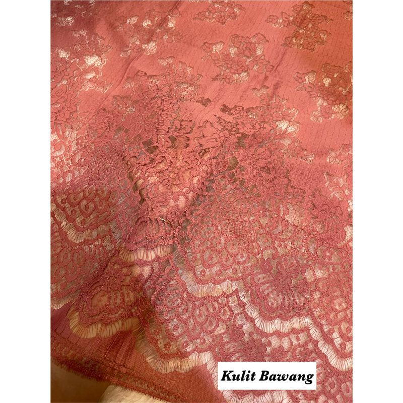 Jual Brokat / Brokat Embroidery YSL Cempaka Fit Jumbo Ukuran 1,5 Meter ...