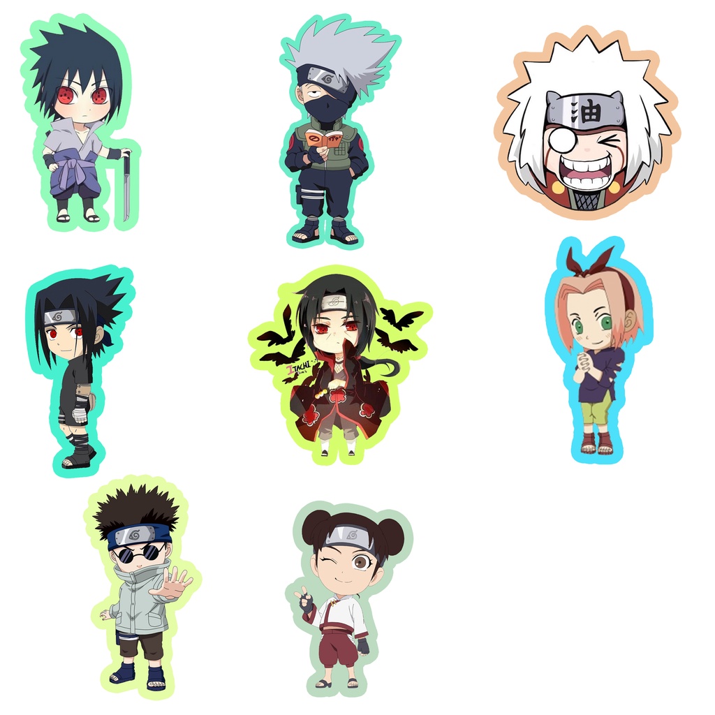 Jual Stiker Naruto Shippuden Chibi BISA CUSTOM Boruto Sticker Anak ...