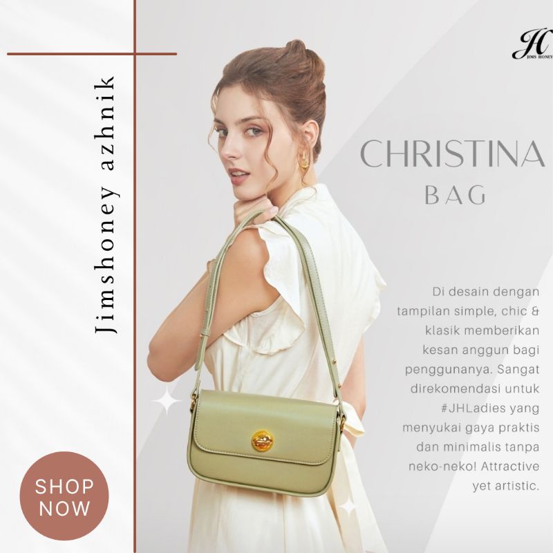 Jual CHRISTINA BAG JIMS HONEY (FREE BOX) | Shopee Indonesia