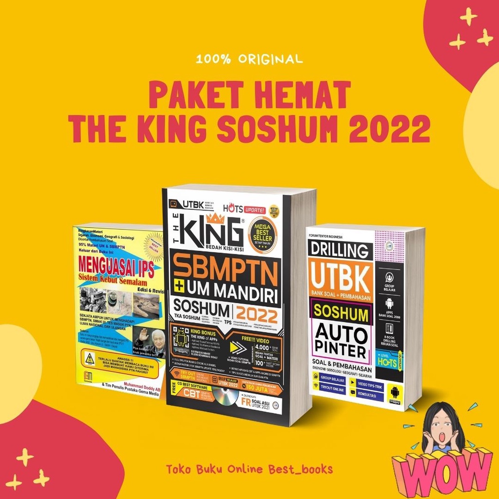 Jual BUKU SBMPTN SOSHUM PAKET HEMAT THE KING SOSHUM 2022 + DRILLING ... Jual BUKU SBMPTN SOSHUM PAKET HEMAT THE KING SOSHUM 2022 + DRILLING ...