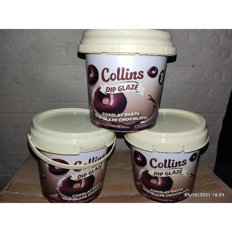 Jual collins dip glaze coklat pasta 1kg | Shopee Indonesia