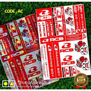Jual AC Sticker Pack Stiker Racing Variasi RCB RacingBoy Sponsor ...