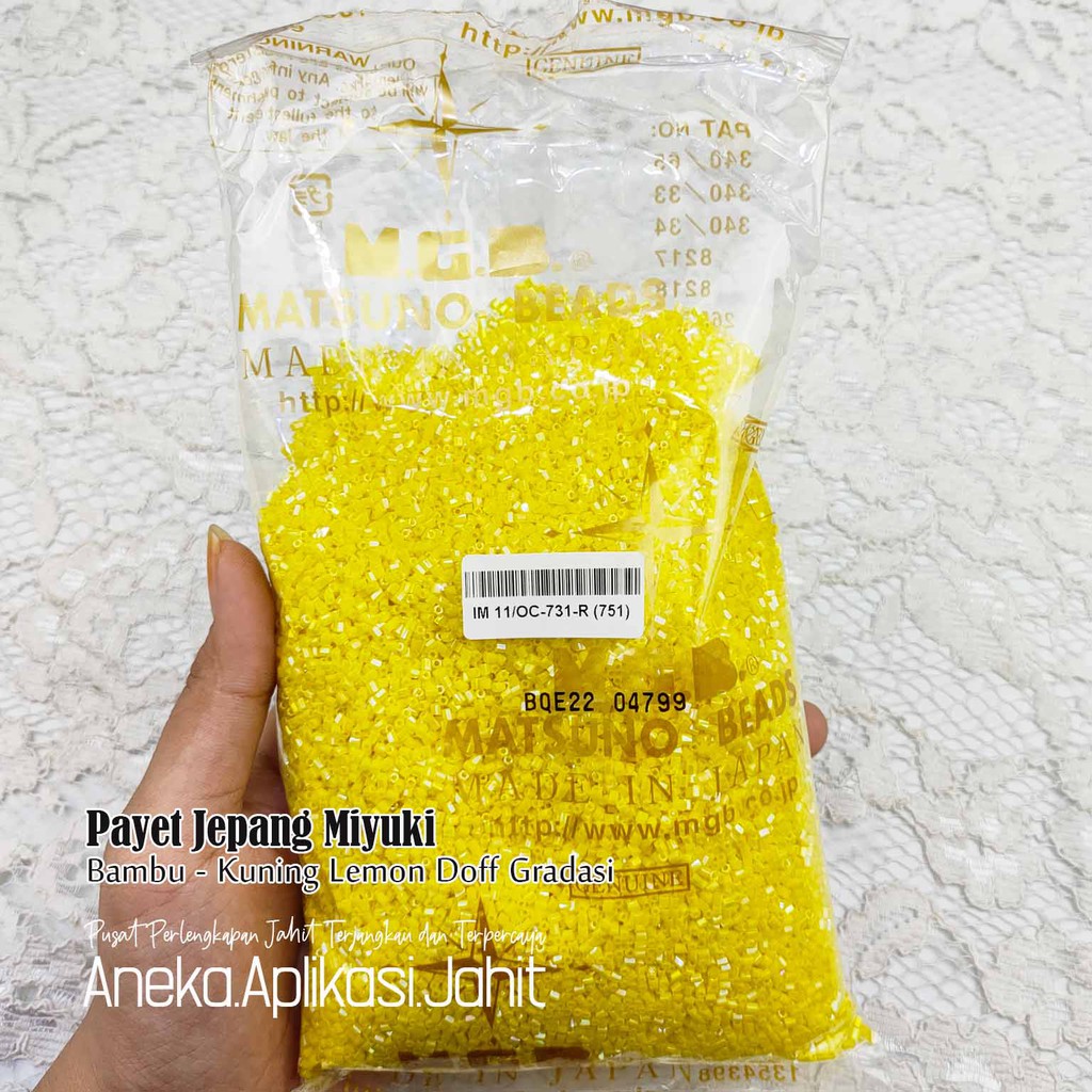 Jual 1 PON PAYET JEPANG MGB KUNING LEMON DOFF GRADASI 731R (450 GRAM /4 ...