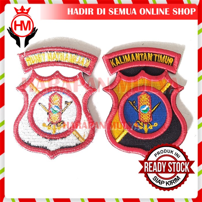 Jual Emblem Bordir Timbul Logo Polda Kalimantan Timur - Bordir Timbul ...