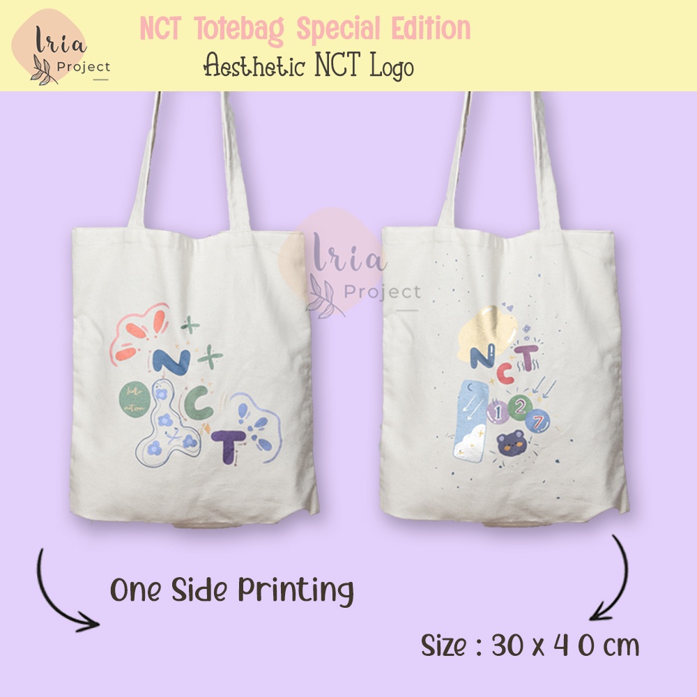 Jual Merchandise / Souvenir NCT Totebag / Goodie Bag Aesthtetic Logo ...