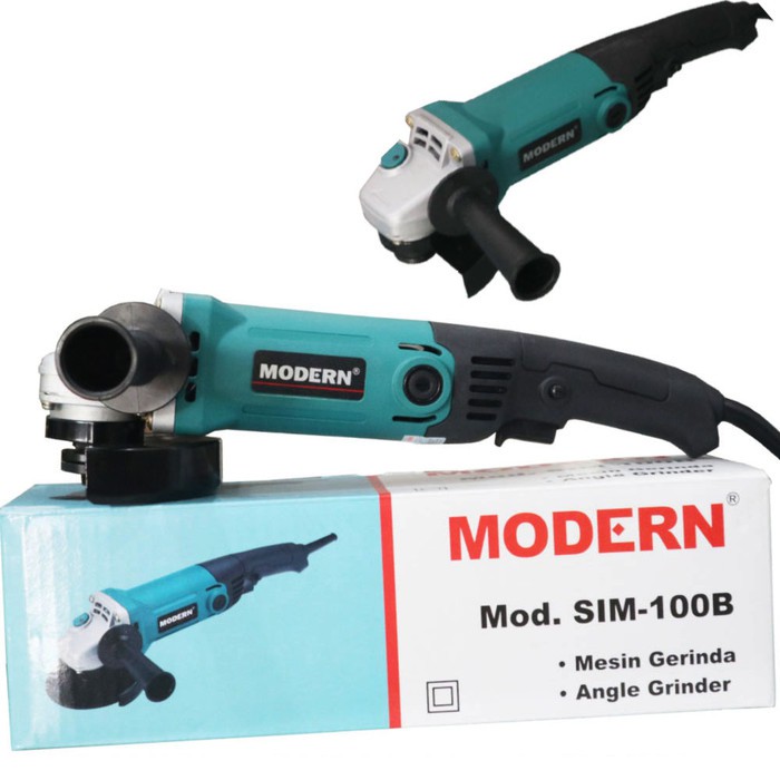Jual Gerinda Tangan 4 Inch Gurinda Grinda Listrik Mesin MODERN SIM 100 B | Shopee Indonesia