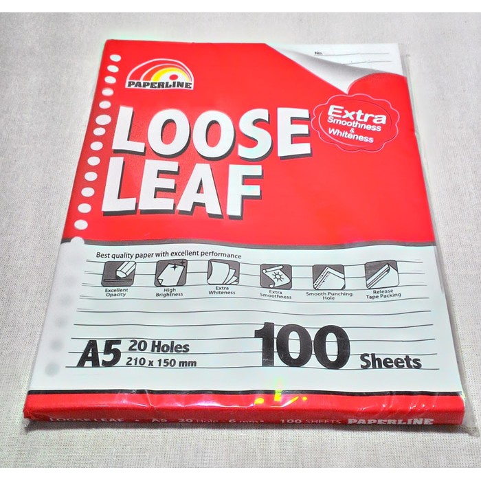 Kertas Loose Leaf / File A5 100 Paperline / Big Boss | Shopee Indonesia