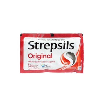 Jual Strepsil Original Pouch Pack 1x8 / Candy Permen Pelega Tenggorokan ...