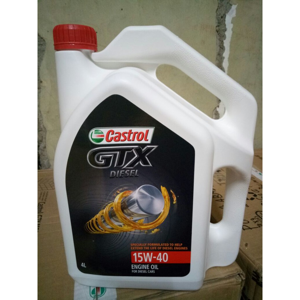 Jual Oli Castrol GTX Diesel 15W40 4 Liter ORIGINAL CASTROL INDONESIA ...
