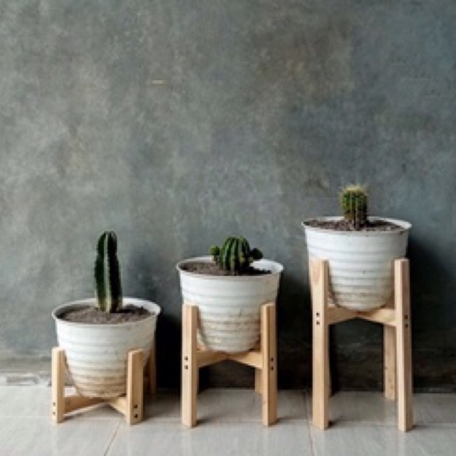Jual STANDING POT / STANDING POT BUNGA / STANDING POT KAYU / STAND POT ...