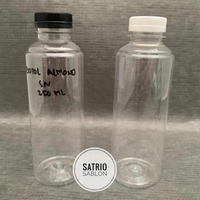 Jual Botol almond 250 ml isi 100 pcs / botol plastik 250 ml ekonomis (1 ...
