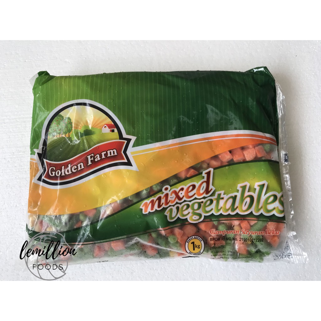 Jual Golden Farm Mixed Vegetable Sayuran Beku 1kg | Shopee Indonesia