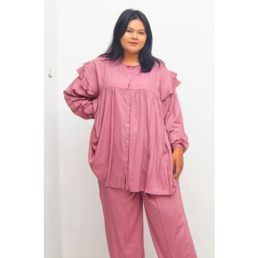 Jual setelan oneset rayon jumbo ld 125 max 95 kg lingkar paha 80 cm ...