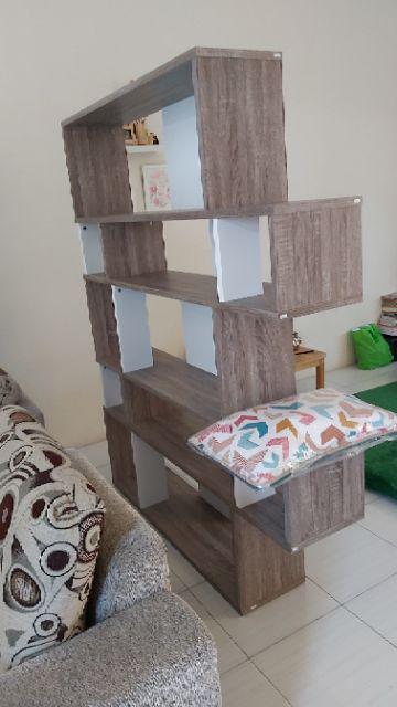 Offo Living - Rak Buku Pembatas Ruangan Olive Bookshelf | Shopee Indonesia