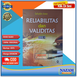 Jual Buku Reliabilitas dan Validitas - EDISI ke 4 oleh Saifuddin Azwar ...