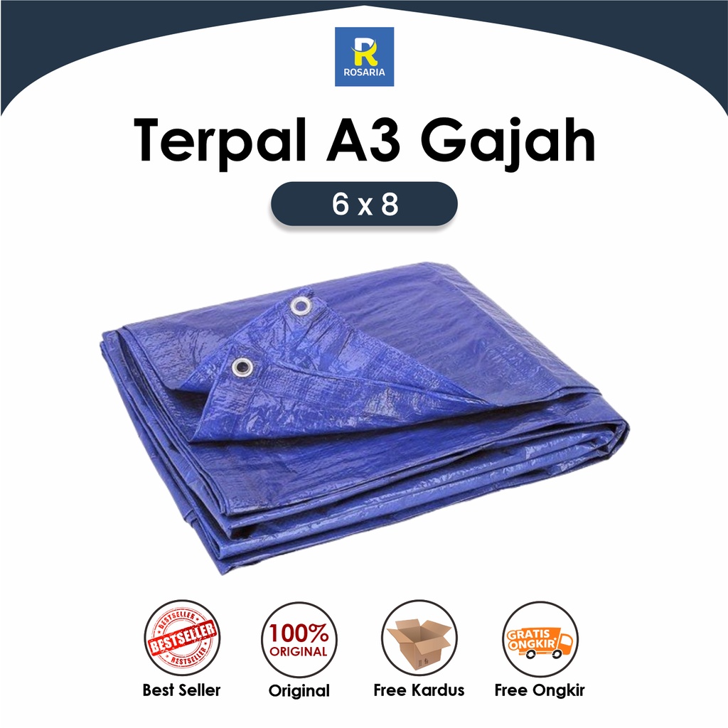 Jual Terpal A3 6x8 Meter Merk Gajah Plastik Tebal | Shopee Indonesia