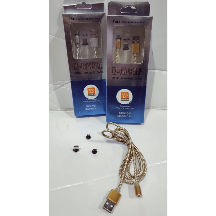 Jual KABEL DATA MAGNET 3IN1 / KABEL DATA 3IN1 | Shopee Indonesia