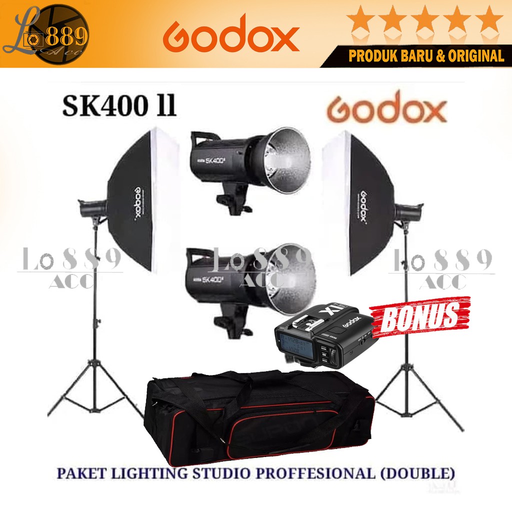 Jual Paket Lampu Studio Flash Godox SK400II Lengkap Studio Lighting ...