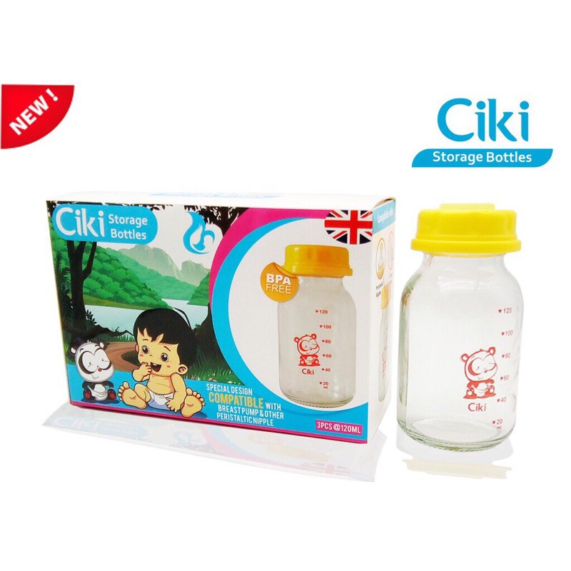 Jual botol asi kaca ciki 120 ml storage tempat asi | Shopee Indonesia