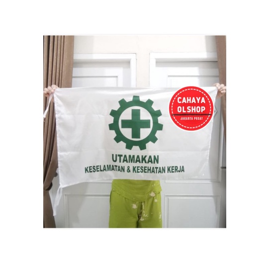 Jual bendera k3 / bendera safety / bendera k3 60 x 90cm | Shopee Indonesia