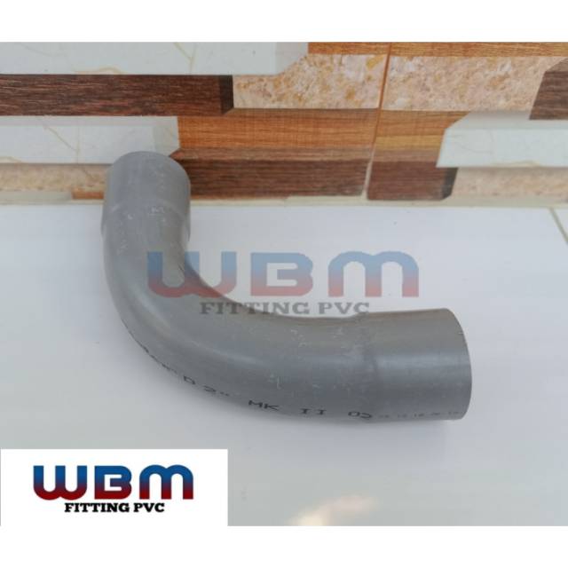 Jual Fitting pvc Long elbow 2 inchi type D Large radius | Shopee Indonesia