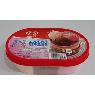 Jual Es krim walls neopolitan 700ml | Shopee Indonesia