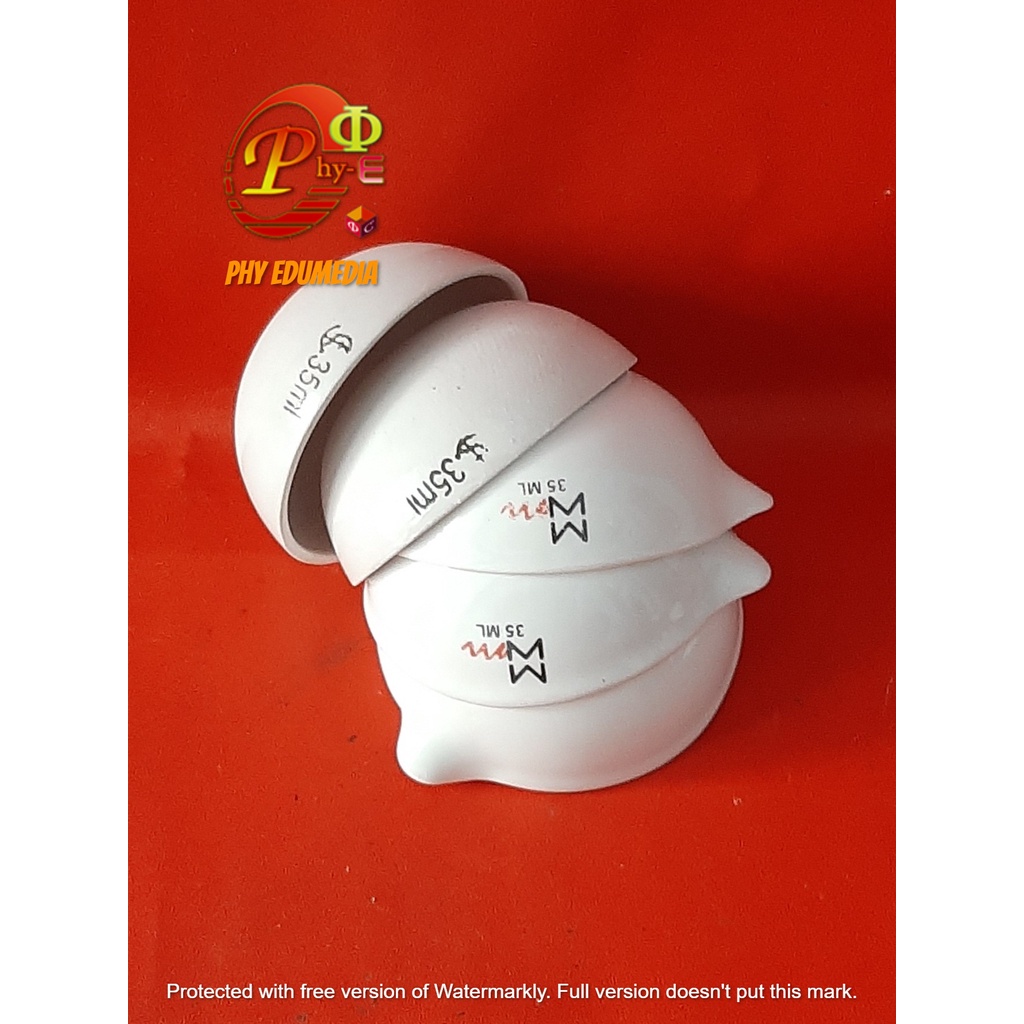 Jual Cawan Uap 35ml / Cawan Penguap 35ml / Cawan Porselin 35ml / Cawan ...