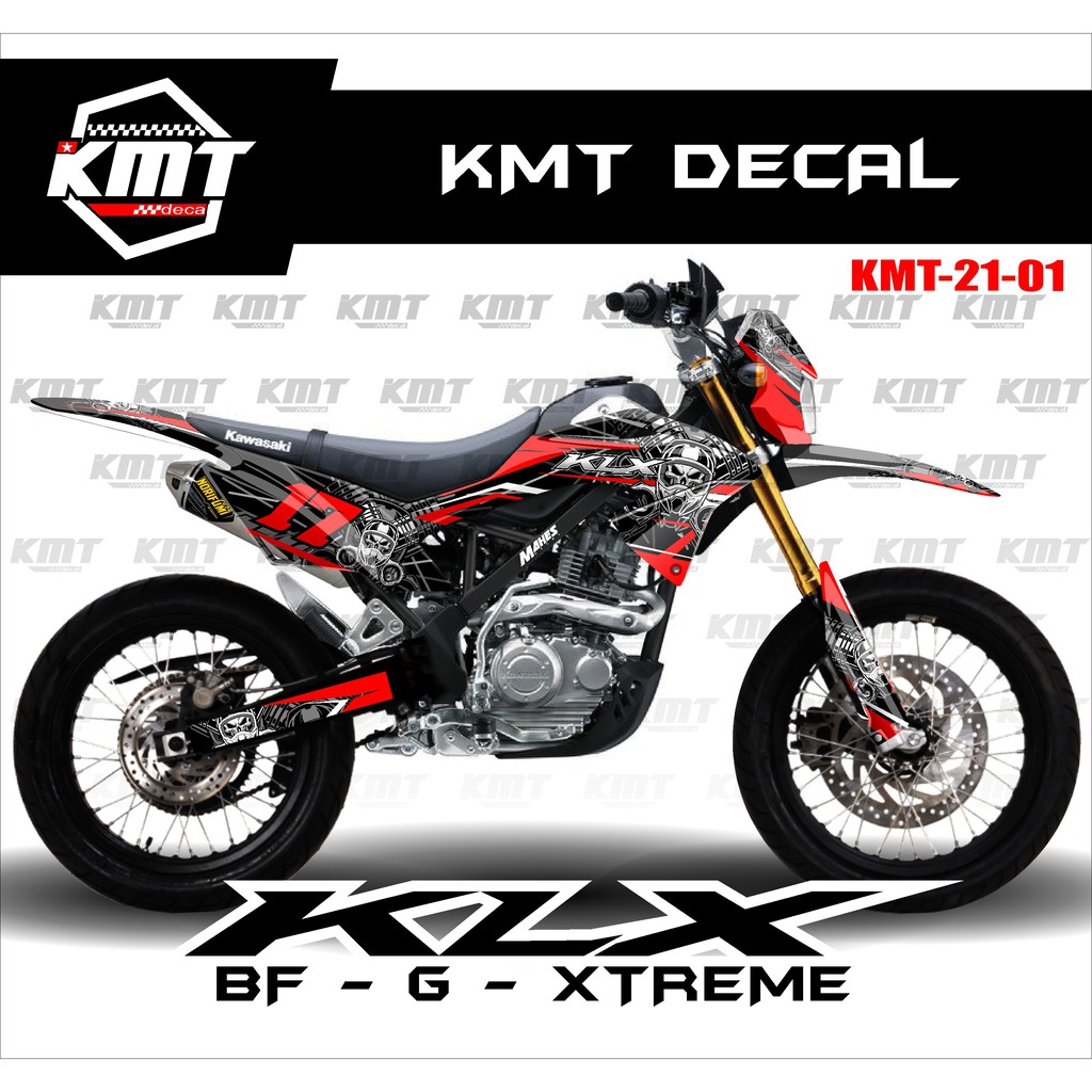 Jual Decal Sticker Motor Cross KLX 150 BF Fullbody-Dekal Stiker KLX BF ...