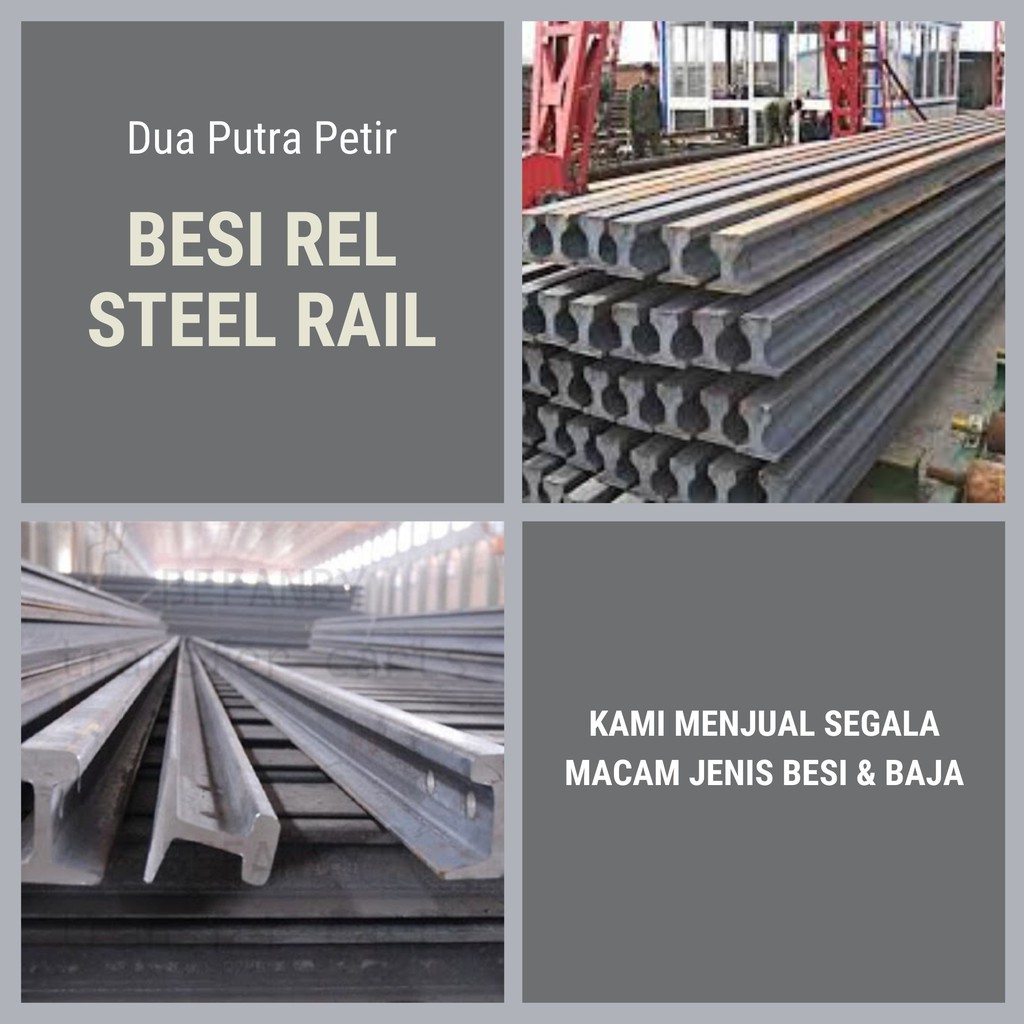 Jual Steel Light Rail / Besi Rel ukuran 6,9,12,15,22,30 Termurah ...
