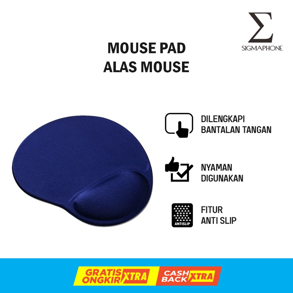 Jual MOUSEPAD GEL ALAS MOUSE BAHAN BUSA ANTI SLIP FOR PC KOMPUTER ...