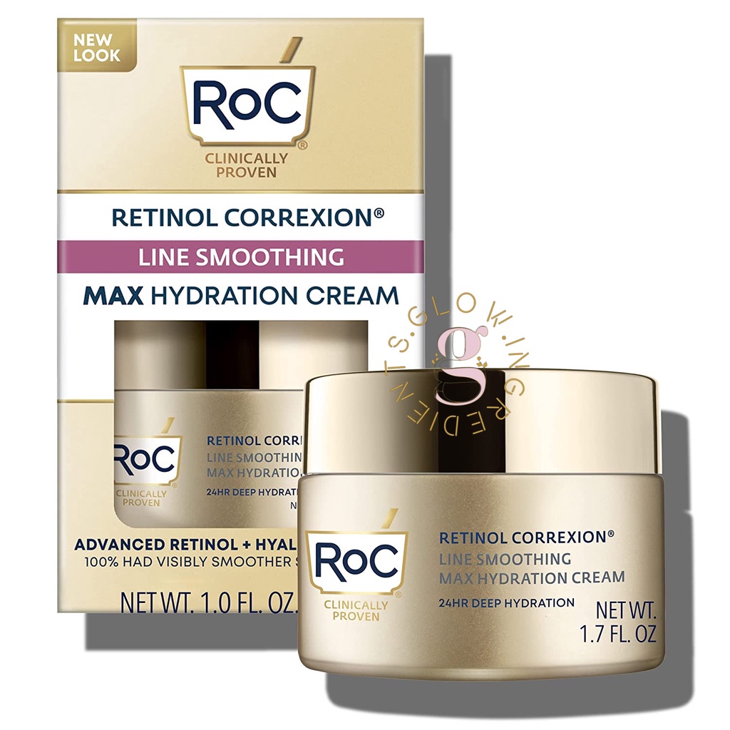 Jual ROC Retinol Correxion Max Daily Hydration Cream/Creme Line ...