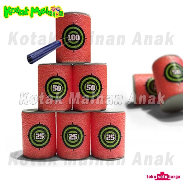 Jual Target / Sasaran Tembak Pistol Nerf | Dart Target 6 pc / Set ...