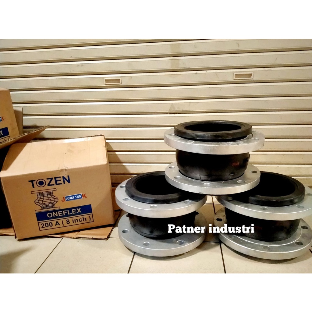 Jual Flexible tozen rubber joint ANSI 150 8 inch oneflek EPDM | Shopee ...