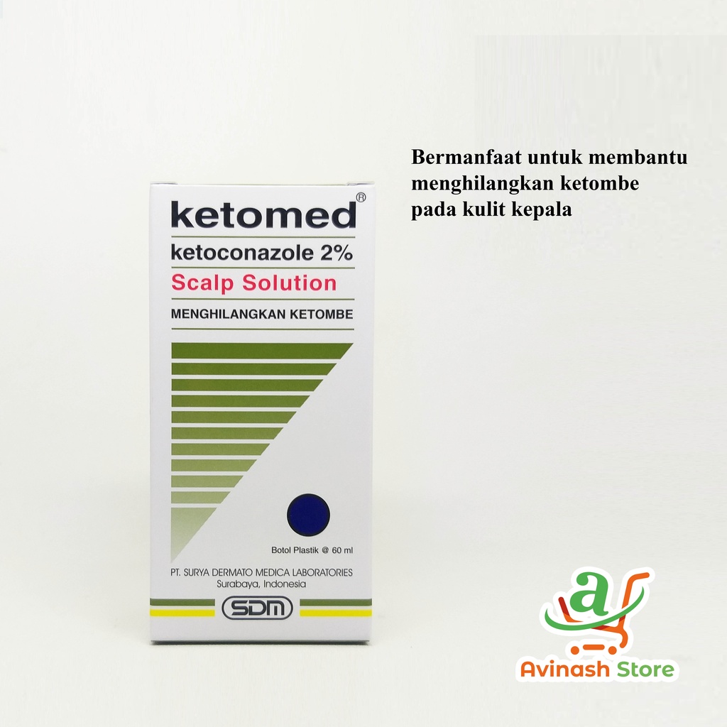 Jual KETOMED SCALP SOLUTION SHAMPO ANTI DHT DAN KETOMBE 60 ML | Shopee ...
