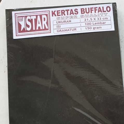 Jual Kertas Buffalo STAR Hitam F4 Indonesia|Shopee Indonesia
