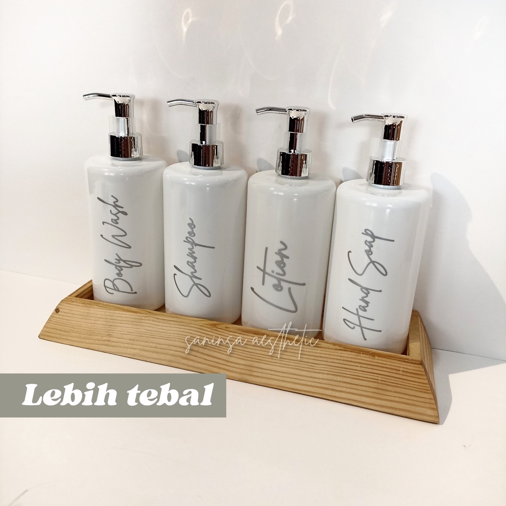Jual Botol Sabun Cair Putih Luxury 500ml Aesthetic | Shopee Indonesia